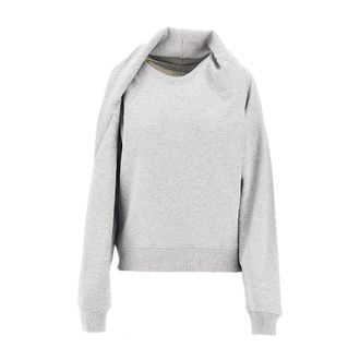 Dries Van Noten Draped crewneck sweatshirt Woman XS