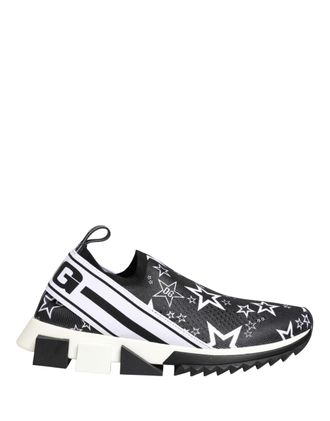 Dolce & Gabbana Womens Black Stars Logo Sorrento Sneakers Shoes