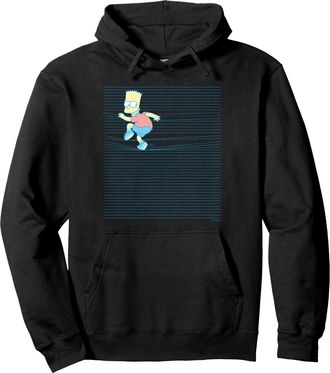 The Simpsons Bart Simpson Ruled Notebook Paper School Escape Pullover Hoodie