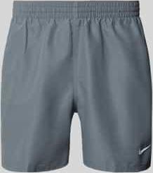 Nike Badeshorts mit Logo-Stitching und Eingrifftaschen