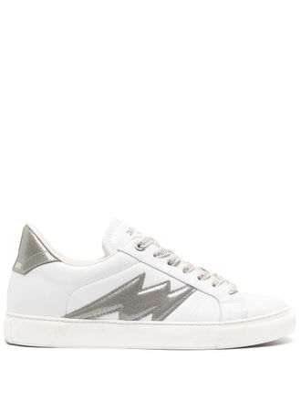 Zadig&Voltaire baskets ZV1747 La Flash en cuir - Blanc