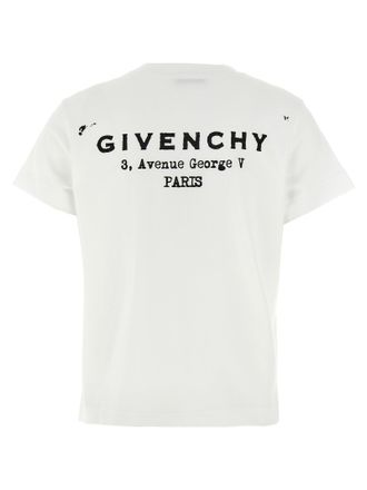Givenchy Womens Bicolor Cotton T-Shirt