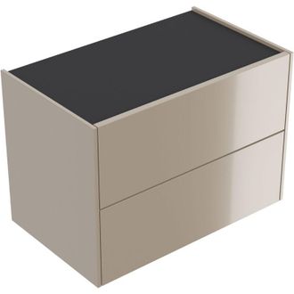 Magnolia Home H&auml;ngeschrank Urban Slimline Konsole 2 Schubladen Push-to-open Kubanit