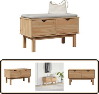 vidaXL Vidaxl - Banc de couloir otta 80x40x45 cm bois de pin massif
