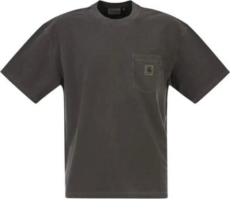 Carhartt Work in Progress Homme, Tops, Noir, Taille: M Loose Pocket T-Shirt