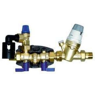 Caleffi SiCal Sicherheitsgruppe mit Druckminderer f&uuml;r WW-Bereiter 3/4 6 bar DN20 dvgw DE528156 - Caleffi