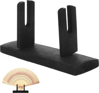 Amosfun Japanischer F&auml;Cherst&auml;Nder Aus Schwarzem Kunststoff Stabiler Und Leichter Halter F&uuml;R Handf&auml;Cher Ideal Zur Heimdekoration Und Pr&auml;Sentation 4.3 X 2.4 X 1