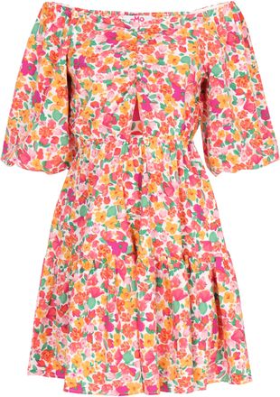 Mymo Kleid Frauen rot mehrfarbig