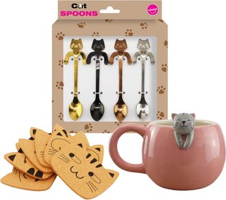 Winkee Premium Katzen Geschenk Set (11 Teilig) - Die Geschenk Idee, f&uuml;r Katzen Liebhaber:innen