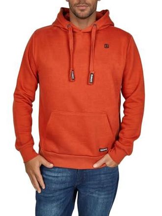 Riverso RIVLinus - Sweat &agrave; Capuche pour Homme avec Poches Kangourou, Regular Fit, uni, 80% Coton, Gris, Marron, Vert, Rouge, Bleu, Noir, S - 5XL -Rusty Ochre 