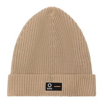 Suns Homme, Accessoires, Beige, Taille: ONE Size Ribbed Beanie