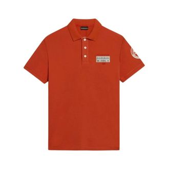 Napapijri Homme, Tops, Orange, Taille: M Polo Chemises
