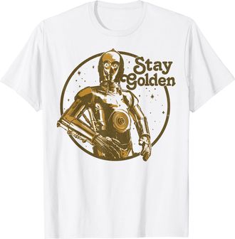 Star Wars C-3PO Goldener Stern T-Shirt