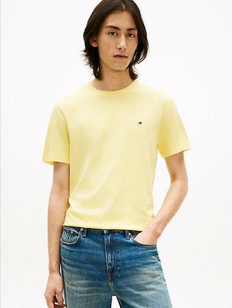 Tommy Hilfiger T-shirt &agrave; col ras-du-cou et drapeau brod&eacute;