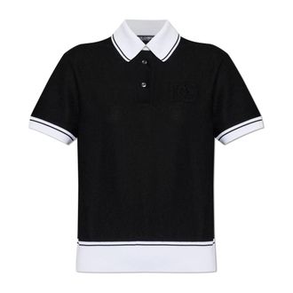Dolce & Gabbana Logo Poloshirt - - Tops - Damen - Schwarzk - XS