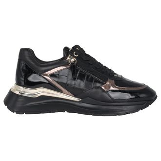 H&ouml;gl Schwarzer Patent Damen Sneaker - - Shoes - Damen - Schwarzk - 34 1/2 EU
