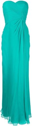 Alberta Ferretti Femme, Robes, Vert, Taille: 38 FR Robe en mousseline de soie