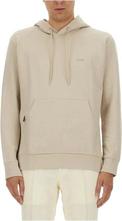 HUGO BOSS Jersey-Kapuzenpullover mit Logo-Applikation - - Sweatshirts & Hoodies - Herren - Beige - 2XL