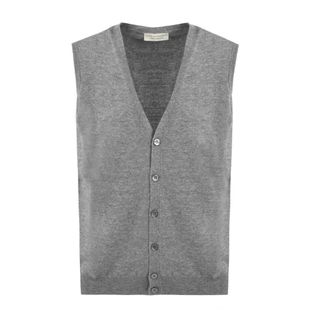 FILIPPO DE LAURENTIIS Homme, Pulls, Gris, Taille: 2XL Gilet Boutonn&eacute;