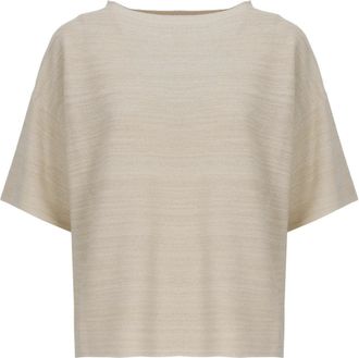 Fabiana Filippi Femme, Pulls, Beige, Taille: 38 FR Wool Blend Sweater