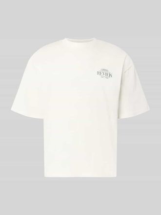 Review Regular Fit T-Shirt aus reiner Baumwolle mit r&uuml;ckseitigem Print