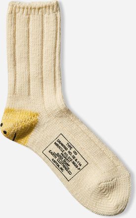 KAPITAL 56 Yarns MA-1 Rainbowy Happy Heel Socks White