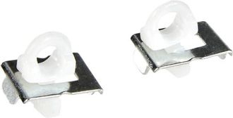 Gardinia Feststeller f&uuml;r Gardinenstangen mit Innenlauf, 16 mm, Stopper f&uuml;r Gardinenstangen und Vorhangstangen, Metall/Kunststoff, Wei&szlig;, 2 St&uuml;ck