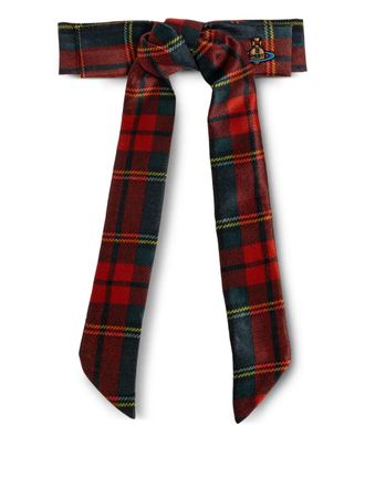 Vivienne Westwood accessoire pour cheveux à motif tartan - Rouge