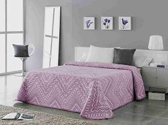 Vialman Tagesdecke f&uuml;r die &Uuml;bergangszeit, rosa, 105 cm breites Bett: 200 cm x 270 cm