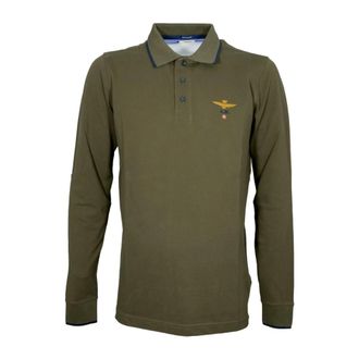 Aeronautica Po1653Up00082 Langarm-Polohemd - - Tops - Herren - Gr&uuml;n - 2XL