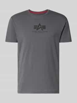 Alpha Industries T-Shirt mit Logo und Rundhalsausschnitt