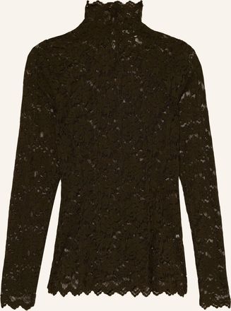 Neo Noir Neo Noir Longsleeve Liza Aus Spitze braun