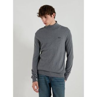 La Martina Pull droit &agrave; col roul&eacute; brod&eacute;