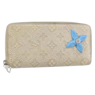Louis Vuitton Portefeuille en toile Pre-owned - Femme - Pre-owned - Beige - Taille: ONE Size