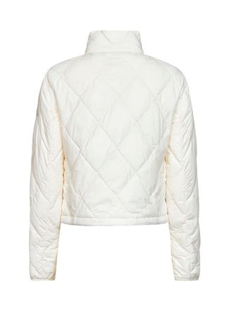 Burberry Womens Quilted Bramford Packable Jacket Ivory Polyamide Bomber