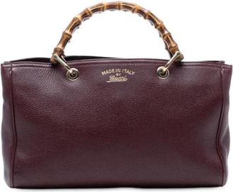 Gucci unisex, Pre-owned, Rouge, Taille: ONE Size Sac &agrave; main en cuir Pre-owned