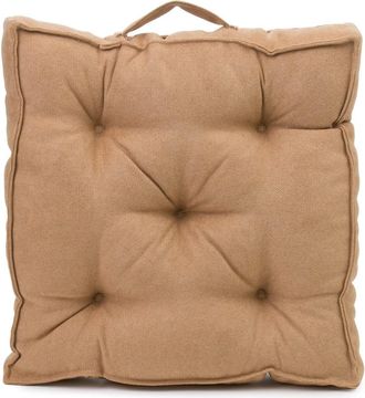 Gözze Boxkissen mit Tragegriff, Sitzkissen, Gesteppt, Darco, 40 x 40 x 7 cm - Caramel