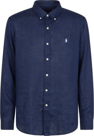 Polo Ralph Lauren Homme, Chemises, Bleu, Taille: S Long Sleeve Sport Shirt