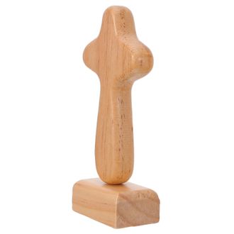 Valiclud Holz Tischkreuz mit Magnetfu&szlig; Rustikales Gebetskreuz 10,4X6X1,5cm Christliche Dekoration f&uuml;r Zuhause und Gottesdienst Tragbares Hauskreuz f&uuml;r Spiritue