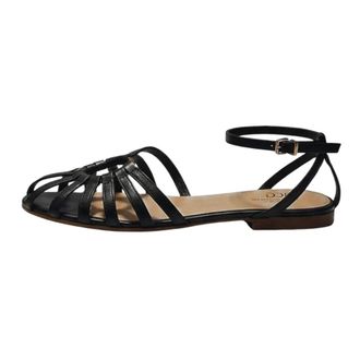 Cesare Gaspari Femme, Chaussures, Noir, Taille: 36 EU Radiant Strap Flat Sandales