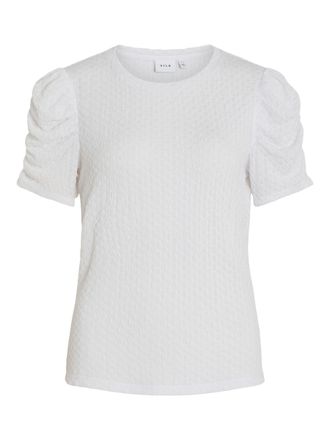 Vila Vianine S/S Puff Sleeve Top - Noos