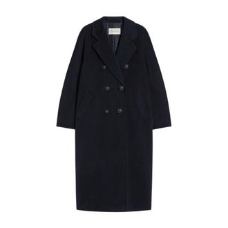 Max Mara Double-Breasted Manteaux - Femme - Manteaux - Bleu - Taille: 32 FR