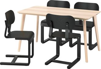 IKEA LISABO / LYCKAN Tisch und 4 Stühle