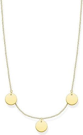 Thomas Sabo Collier pour femme en argent sterling 925 avec trois pièces en or - 40-45 cm