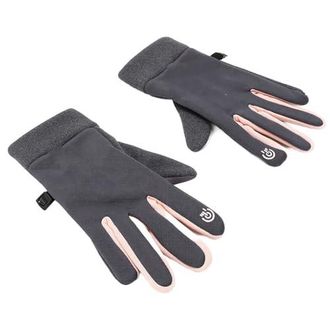 Generic Chauds Dhiver Imperm&eacute;ables Doubl&eacute;s de Polaire pour &eacute;cran Tactile, pour Course &agrave; Pied par Temps Froid, pour Femmes et Hommes (Rose et gris)