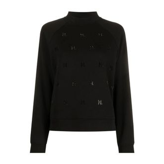 Karl Lagerfeld Femme, Sweatshirts et sweats &agrave; capuche, Noir, Taille: 38 FR SweaT-shirt Coupe Ajust&eacute;e