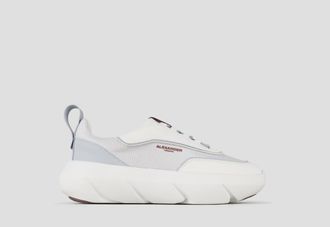 Alexander Smith Eclipse Woman in white leather and mesh with azure details