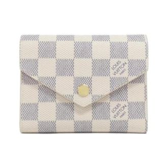 Louis Vuitton Portefeuille Victorine Damier Azur doccasion - Femme - Pre-owned - Beige - Taille: ONE Size