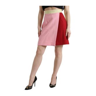 Dolce & Gabbana Tricolor Patchwork Mini Rock A-Linie - - Skirts - Damen - Mehrfarbig - XS
