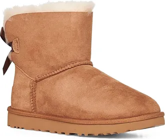 UGG Mini Bailey Bow II Ankle Boot - Camel